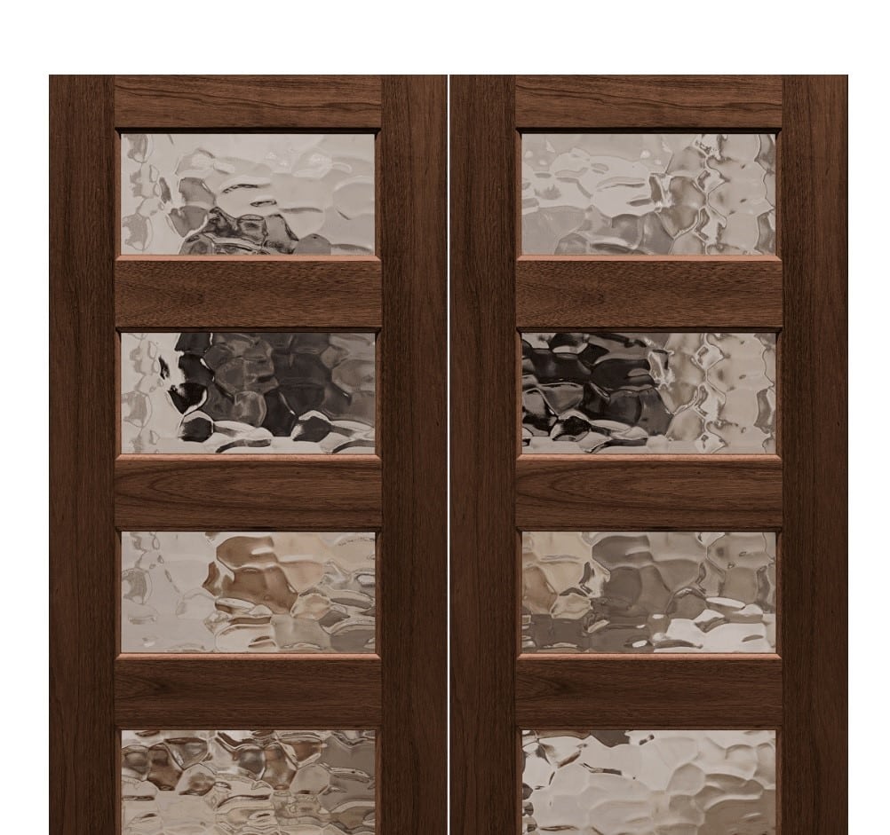 Custom Reeded Glass Doors - Amish Custom Doors