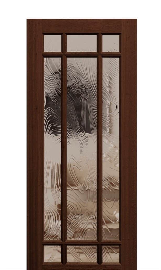 Custom Reeded Glass Doors - Amish Custom Doors