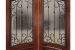 Custom Obstructed View Glass Doors - Amish Custom Doors