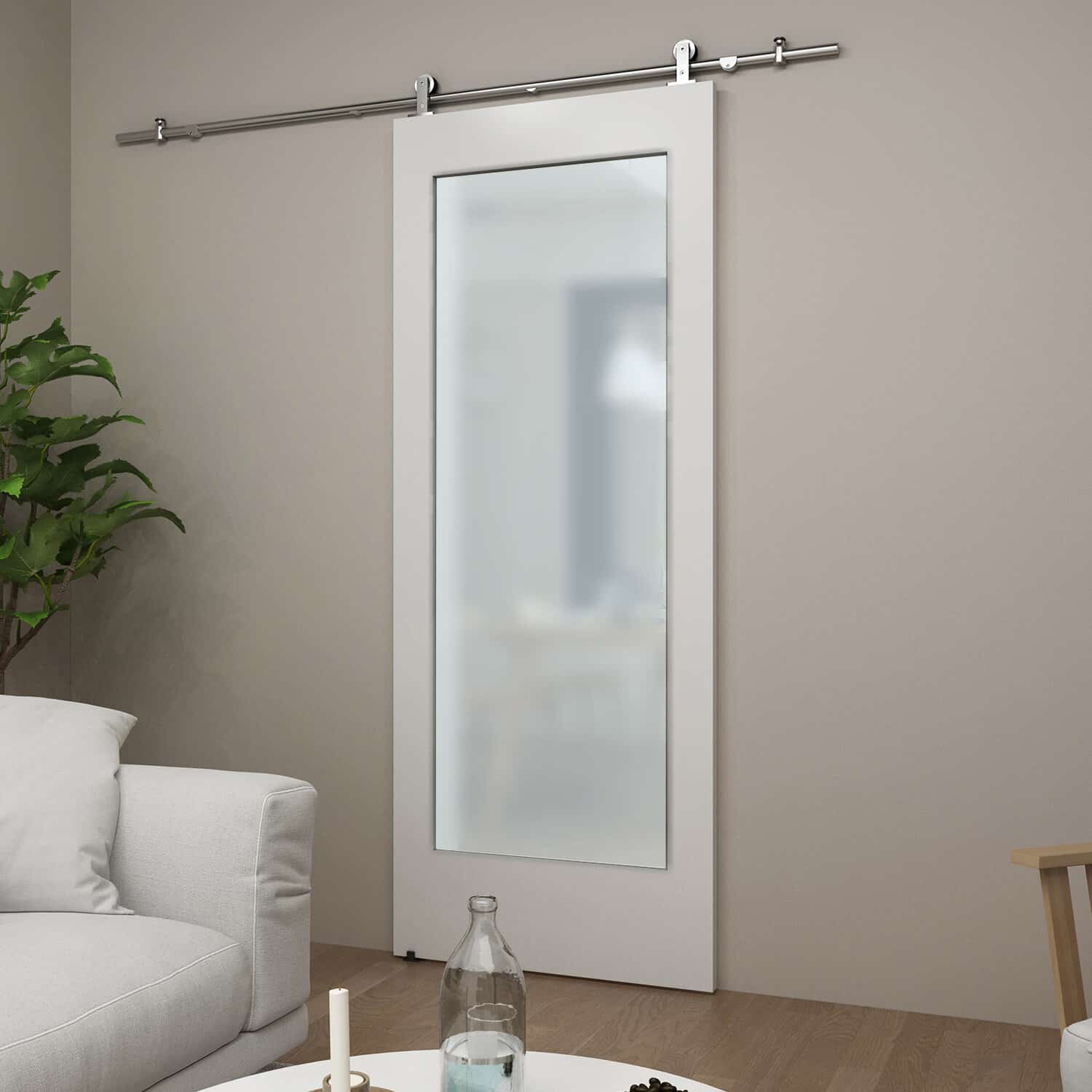 Custom Frosted Glass Doors - Amish Custom Doors